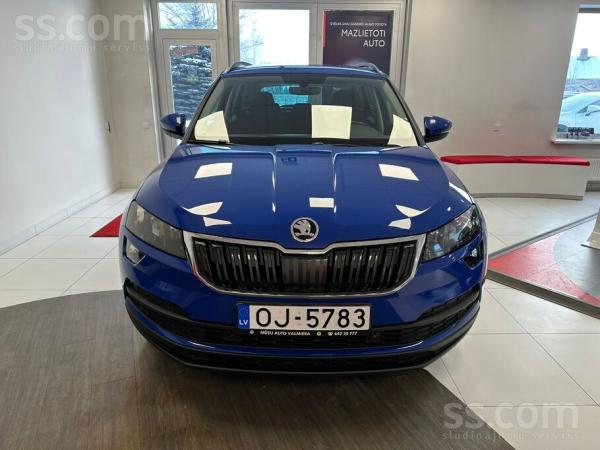 Zils Skoda Karoq 2021 Jēkabpils, ar dzinēja tilpumu 1.50 L un nobraukumu 75 tūkst. km par 19500 €, foto 2 vietnē AUTOMOTO.COM.LV