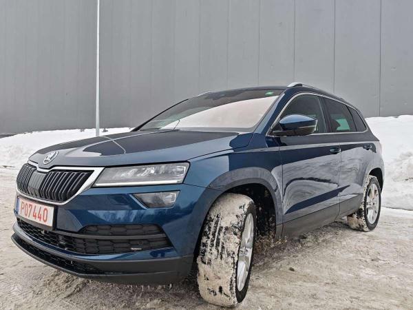 Blue Skoda Karoq 2021 in Vilnius, with an engine capacity of 1.50 L and mileage of 263 thousand km for 14700 €, photo 4 on AUTOMOTO.COM.LV