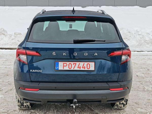 Blue Skoda Karoq 2021 in Vilnius, with an engine capacity of 1.50 L and mileage of 263 thousand km for 14700 €, photo 9 on AUTOMOTO.COM.LV