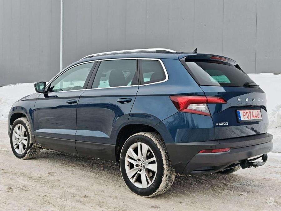 Blue Skoda Karoq 2021 in Vilnius, with an engine capacity of 1.50 L and mileage of 263 thousand km for 14700 €, photo 11 on AUTOMOTO.COM.LV