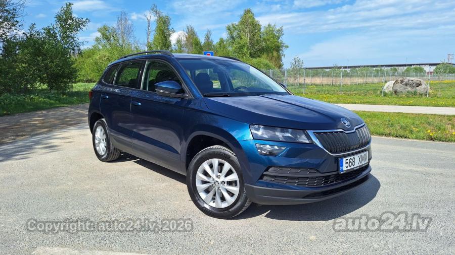 Blue Skoda Karoq 2021 in Tallinn, with an engine capacity of 1.50 L and mileage of 141 thousand km for 15000 €, photo 1 on AUTOMOTO.COM.LV