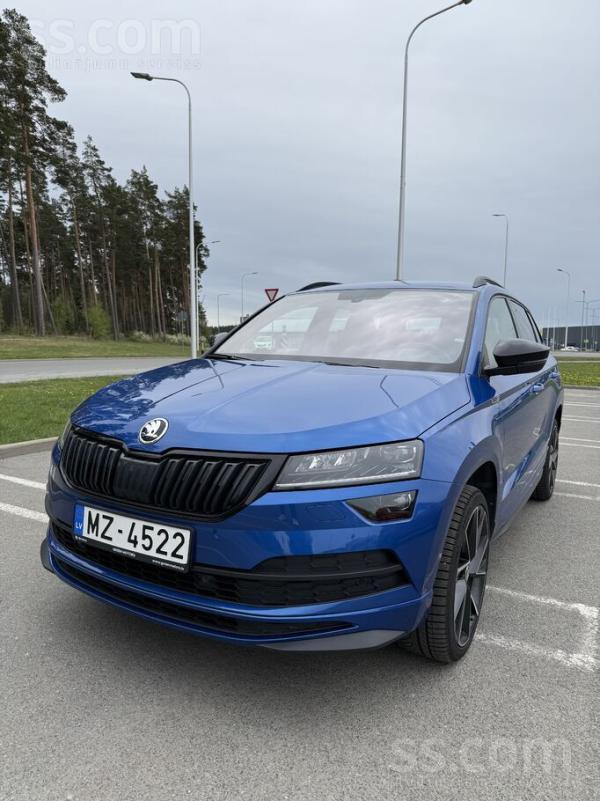 Синий Шкода Karoq 2021 в Рига, объемом двигателя 1.50 л и пробегом 95 тыс. км за 21800 €, фото 3 на AUTOMOTO.COM.LV