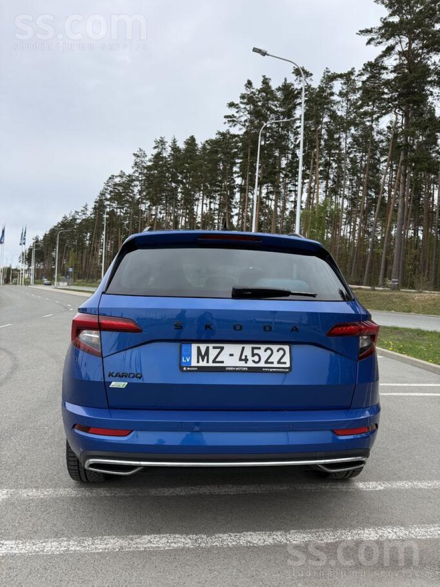 Zils Skoda Karoq 2021 Rīga, ar dzinēja tilpumu 1.50 L un nobraukumu 95 tūkst. km par 21800 €, foto 6 vietnē AUTOMOTO.COM.LV