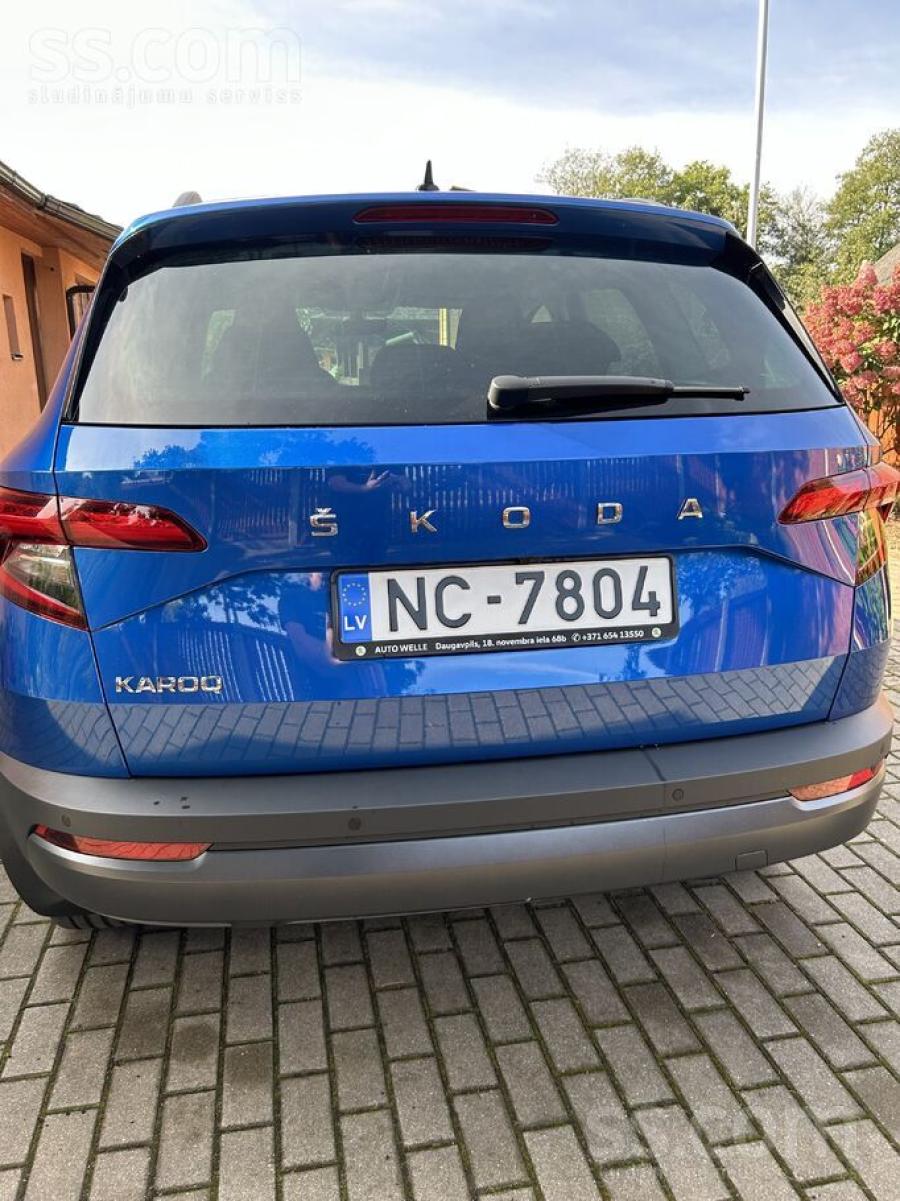 Zils Skoda Karoq 2022 Daugavpils, ar dzinēja tilpumu 1.50 L un nobraukumu 29 tūkst. km par 18500 €, foto 3 vietnē AUTOMOTO.COM.LV
