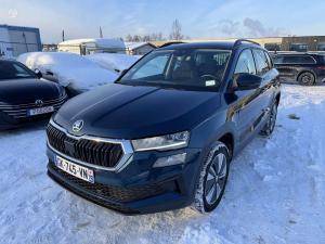 Blue Skoda Karoq 2022 in Kaunas, with an engine capacity of 1.50 L and mileage of 194 thousand km for 18800 €, photo  on AUTOMOTO.COM.LV