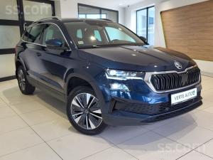 Blue Skoda Karoq 2022 in Riga, with an engine capacity of 1.50 L and mileage of 49 thousand km for 24490 €, photo  on AUTOMOTO.COM.LV