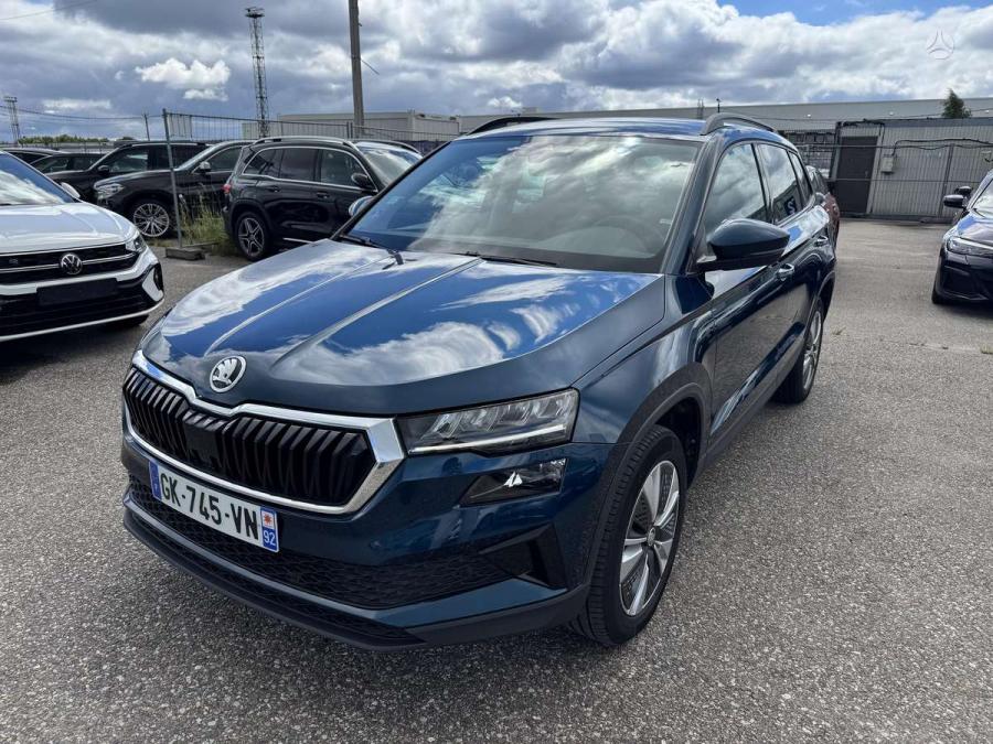 Zils Skoda Karoq 2022 Kauņa, ar dzinēja tilpumu 1.50 L un nobraukumu 194 tūkst. km par 17900 €, foto 1 vietnē AUTOMOTO.COM.LV