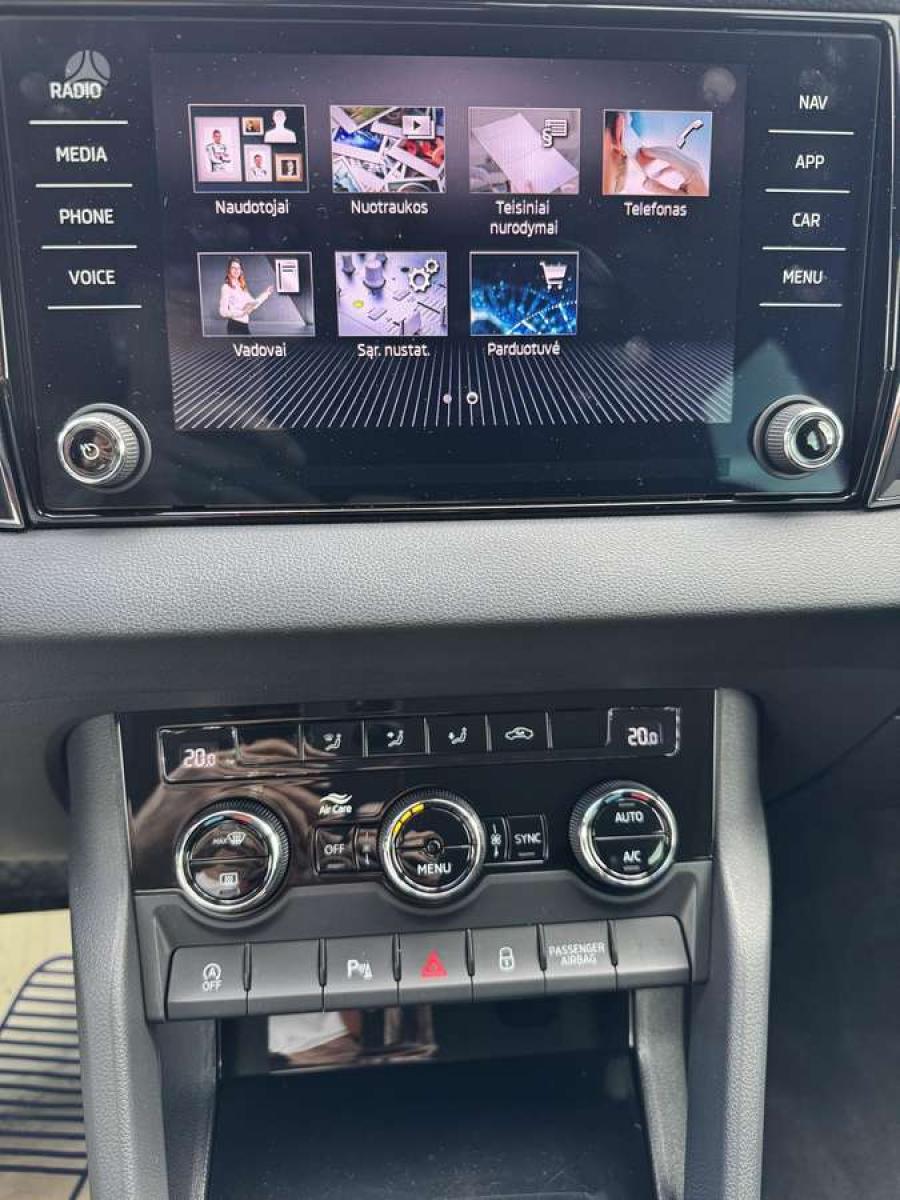 Zils Skoda Karoq 2022 Kauņa, ar dzinēja tilpumu 1.50 L un nobraukumu 194 tūkst. km par 17900 €, foto 19 vietnē AUTOMOTO.COM.LV