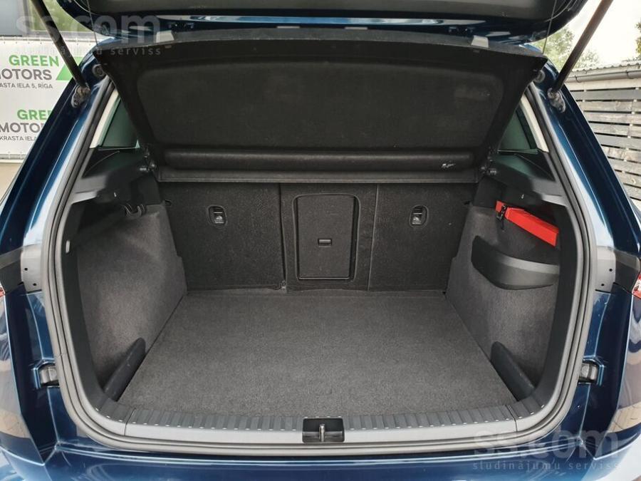 Blue Skoda Karoq 2022 in Riga, with an engine capacity of 2.00 L and mileage of 66 thousand km for 23900 €, photo 11 on AUTOMOTO.COM.LV