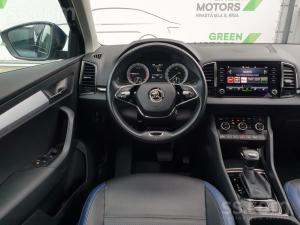 Blue Skoda Karoq 2022 in Riga, with an engine capacity of 2.00 L and mileage of 66 thousand km for 23900 €, photo 12 on AUTOMOTO.COM.LV