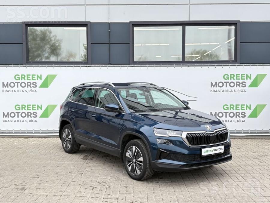 Blue Skoda Karoq 2022 in Riga, with an engine capacity of 1.50 L and mileage of 68 thousand km for 21900 €, photo 3 on AUTOMOTO.COM.LV
