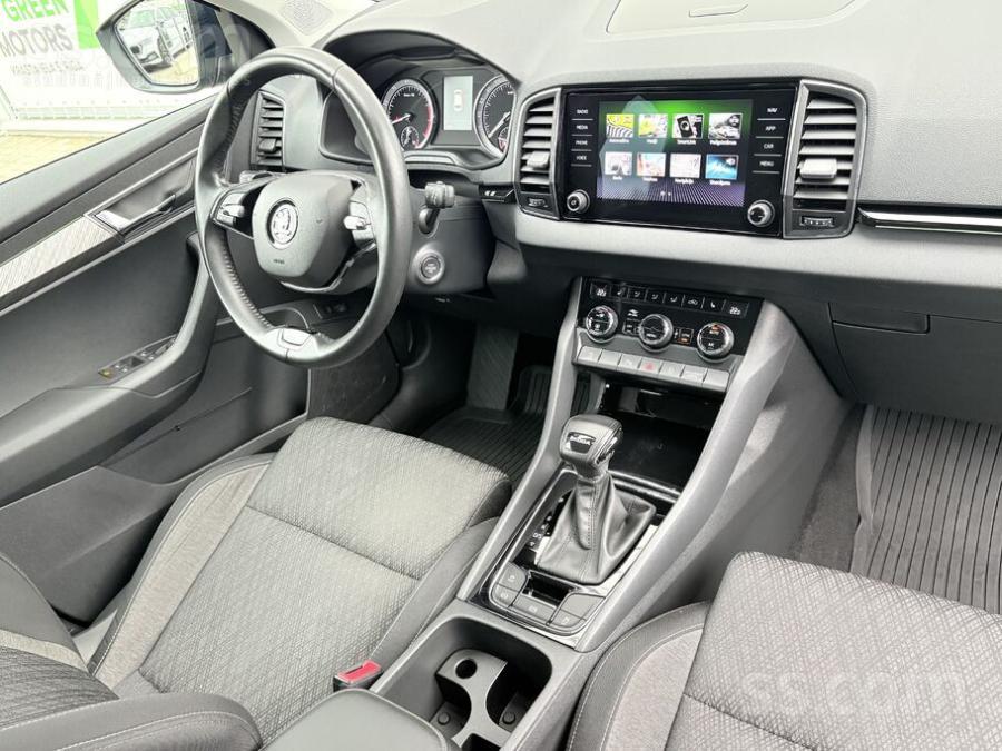 Blue Skoda Karoq 2022 in Riga, with an engine capacity of 1.50 L and mileage of 68 thousand km for 21900 €, photo 15 on AUTOMOTO.COM.LV