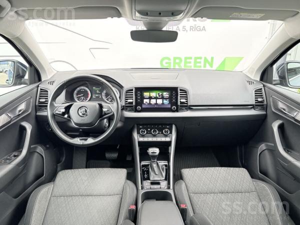 Blue Skoda Karoq 2022 in Riga, with an engine capacity of 1.50 L and mileage of 68 thousand km for 21900 €, photo 10 on AUTOMOTO.COM.LV