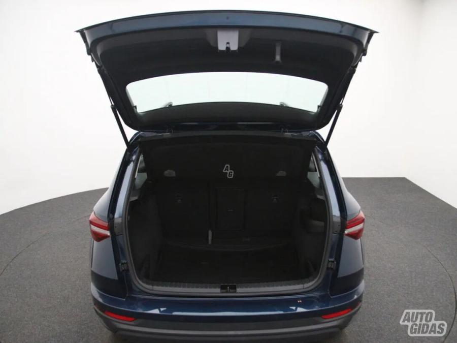 Blue Skoda Karoq 2023 in Vilnius, with an engine capacity of 2.00 L and mileage of 172 thousand km for 21999 €, photo 33 on AUTOMOTO.COM.LV