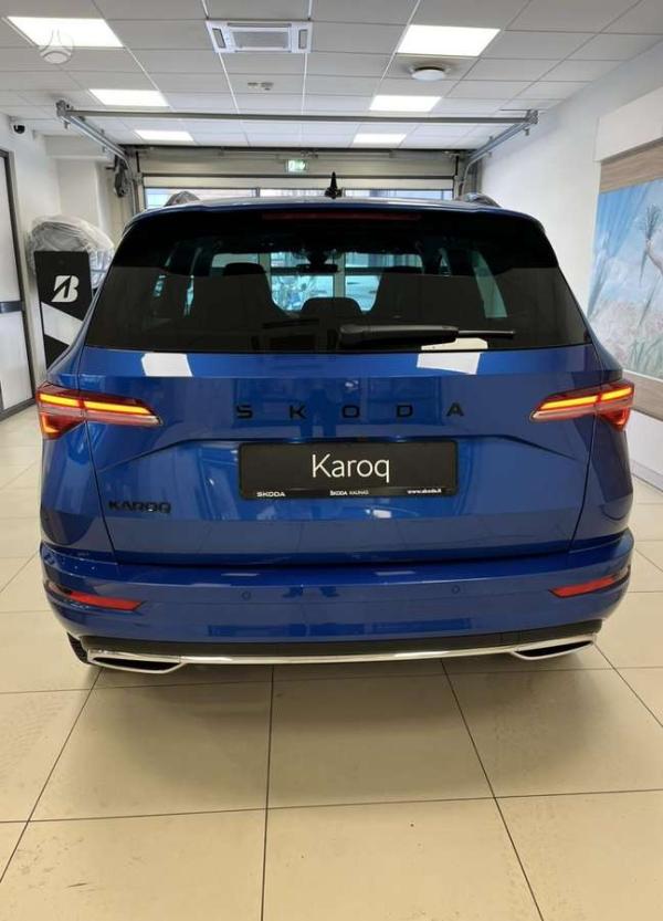 Blue Skoda Karoq 2025 in Kaunas, with an engine capacity of 1.50 L and mileage of 4 thousand km for 32000 €, photo 6 on AUTOMOTO.COM.LV