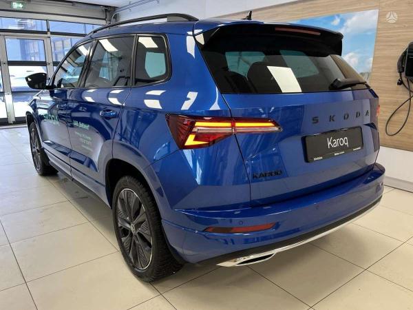 Blue Skoda Karoq 2025 in Kaunas, with an engine capacity of 1.50 L and mileage of 4 thousand km for 32000 €, photo 7 on AUTOMOTO.COM.LV