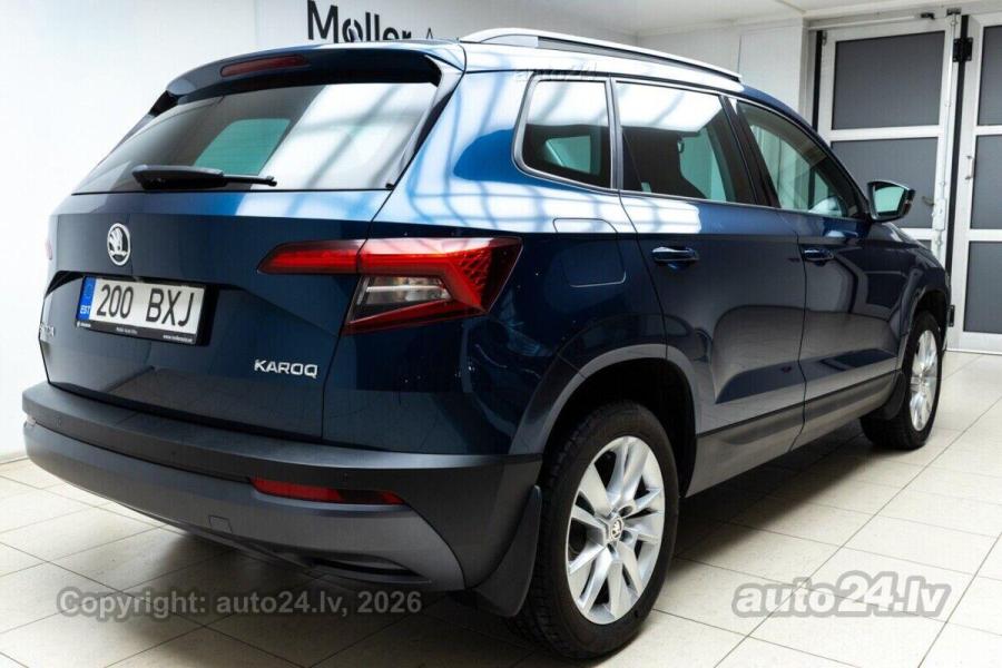 Blue Skoda Karoq 2018 in Johvi, with an engine capacity of 1.50 L and mileage of 142 thousand km for 15500 €, photo 7 on AUTOMOTO.COM.LV