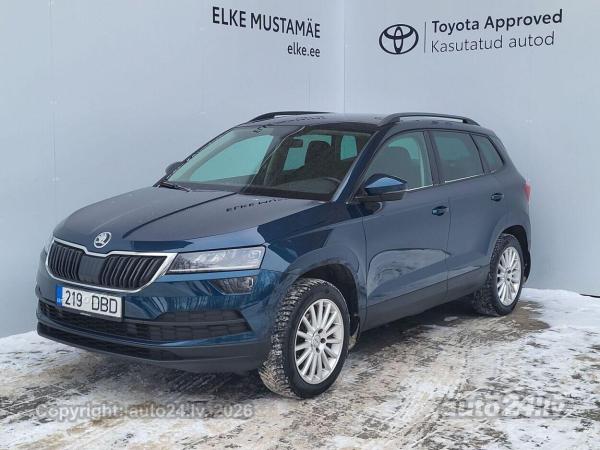 Zils Skoda Karoq 2018 Tallina, ar dzinēja tilpumu 1.50 L un nobraukumu 159 tūkst. km par 13995 €, foto 1 vietnē AUTOMOTO.COM.LV