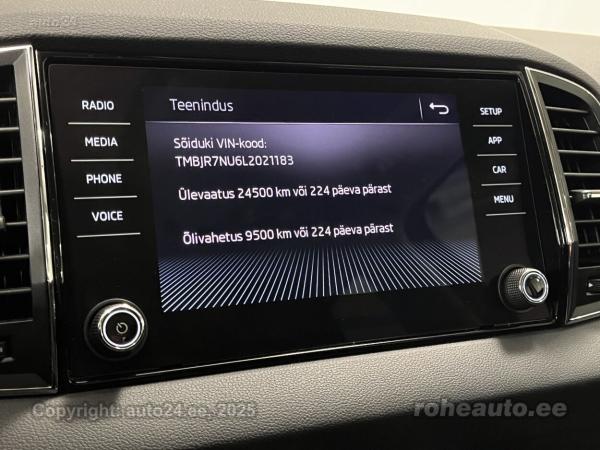 Zils Skoda Karoq 2019 Tallina, ar dzinēja tilpumu 1.50 L un nobraukumu 93 tūkst. km par 15990 €, foto 11 vietnē AUTOMOTO.COM.LV