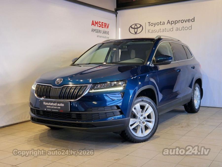Zils Skoda Karoq 2020 Tallina, ar dzinēja tilpumu 1.50 L un nobraukumu 107 tūkst. km par 18990 €, foto 1 vietnē AUTOMOTO.COM.LV