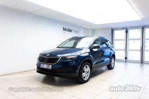 Zils Skoda Karoq 2021 Jehvi, ar dzinēja tilpumu 1.50 L un nobraukumu 37 tūkst. km par 21350 €, foto  vietnē AUTOMOTO.COM.LV