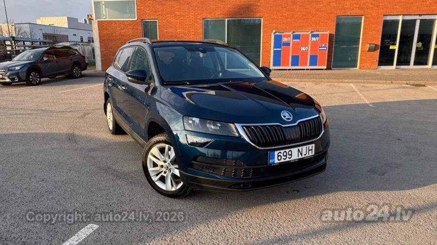 Zils Skoda Karoq 2021 Tallina, ar dzinēja tilpumu 1.50 L un nobraukumu 125 tūkst. km par 17500 €, foto 1 vietnē AUTOMOTO.COM.LV