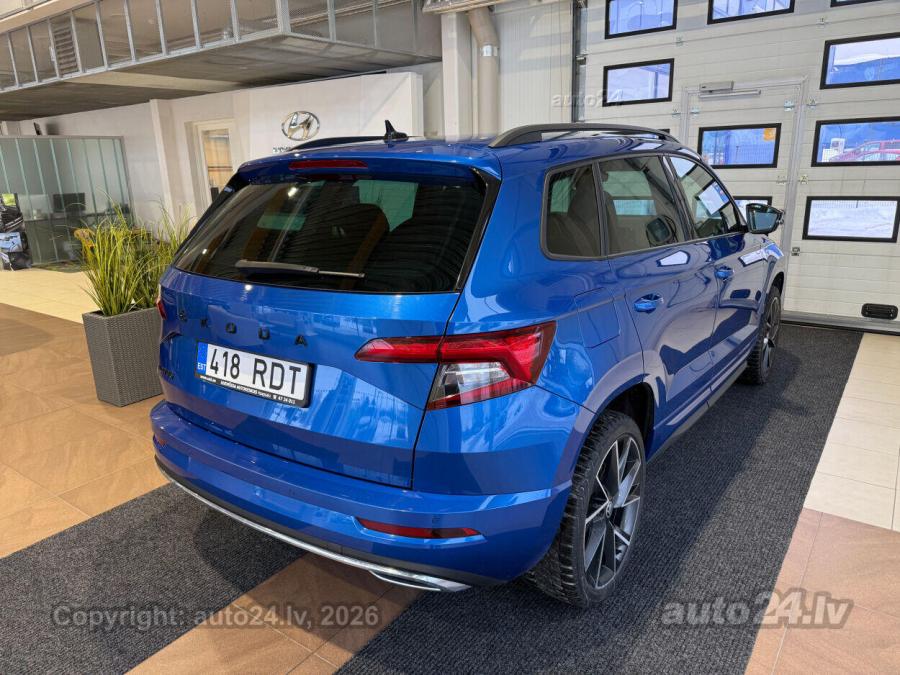 Zils Skoda Karoq 2022 Hāpsalu, ar dzinēja tilpumu 2.00 L un nobraukumu 59 tūkst. km par 24500 €, foto 4 vietnē AUTOMOTO.COM.LV