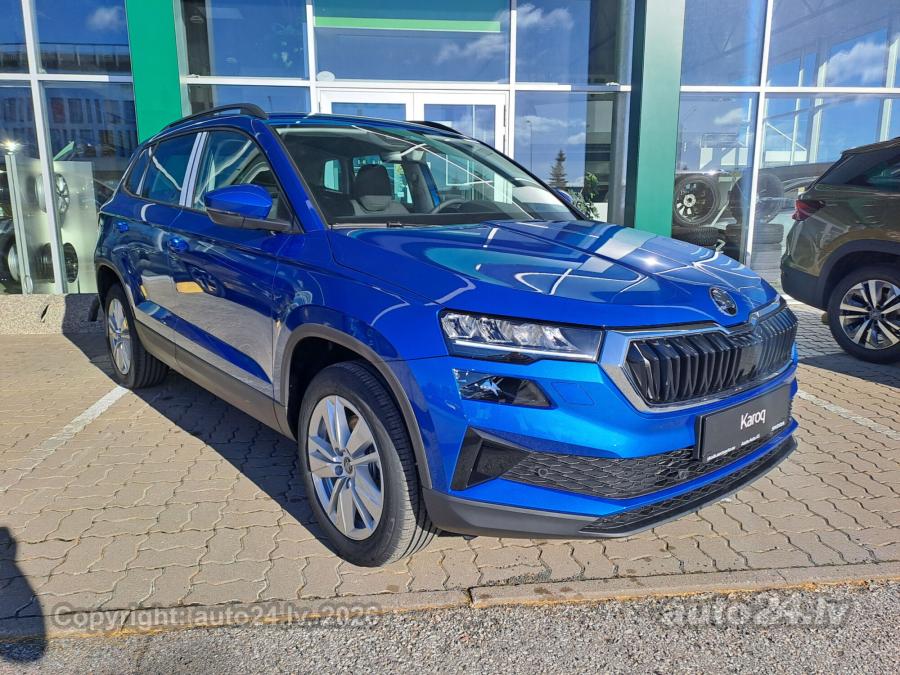 Blue Skoda Karoq 2026 in Tartu, with an engine capacity of 1.50 L and mileage of 0 thousand km for 33379 €, photo 1 on AUTOMOTO.COM.LV