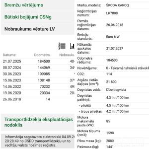 Brown Skoda Karoq 2018 in Jurmala, with an engine capacity of 1.60 L and mileage of 223 thousand km for 12950 €, photo 36 on AUTOMOTO.COM.LV