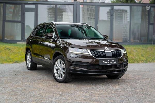 Skoda Karoq 2019 Viļņa vietnē Brūns Skoda Karoq 2019 Viļņa, ar dzinēja tilpumu 1.50 L un nobraukumu 187 tūkst. km par 14500 €, foto 1 vietnē AUTOMOTO.COM.LV