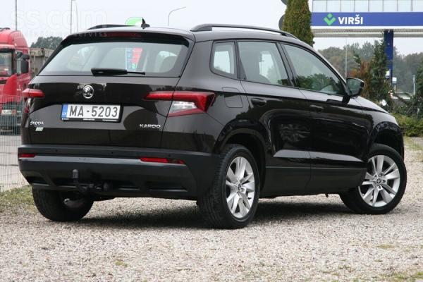 Brown Skoda Karoq 2019 in Tukums, with an engine capacity of 1.60 L and mileage of 173 thousand km for 13400 €, photo 4 on AUTOMOTO.COM.LV
