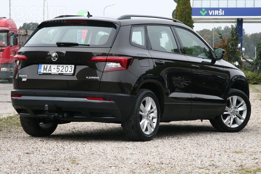 Brown Skoda Karoq 2019 in Tukums, with an engine capacity of 1.60 L and mileage of 173 thousand km for 13400 €, photo 4 on AUTOMOTO.COM.LV