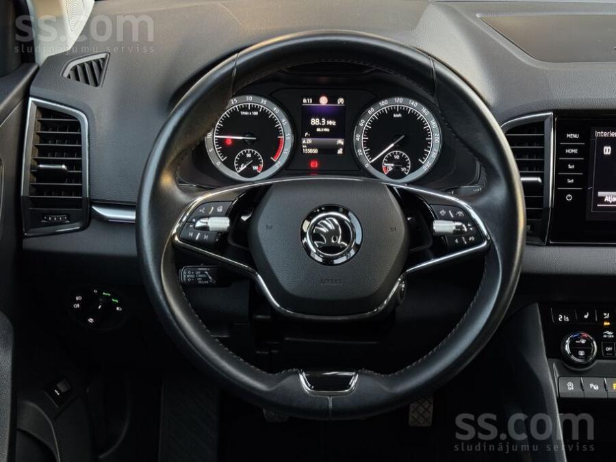 Brown Skoda Karoq 2021 in Valmiera, with an engine capacity of 2.00 L and mileage of 156 thousand km for 17500 €, photo 10 on AUTOMOTO.COM.LV