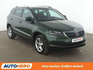 Green Skoda Karoq 2021 in Kaunas, with an engine capacity of 1.50 L and mileage of 49 thousand km for 27087 €, photo 8 on AUTOMOTO.COM.LV