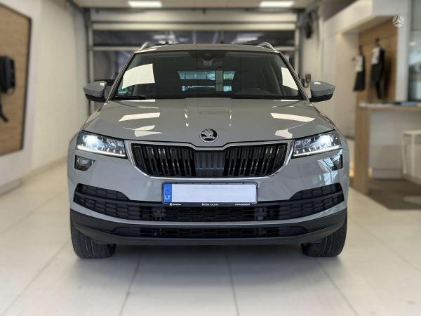 Grey Skoda Karoq 2017 in Kaunas, with an engine capacity of 1.97 L and mileage of 185 thousand km for 17500 €, photo 3 on AUTOMOTO.COM.LV