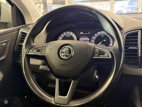 Grey Skoda Karoq 2017 in Kaunas, with an engine capacity of 1.97 L and mileage of 185 thousand km for 17500 €, photo 11 on AUTOMOTO.COM.LV