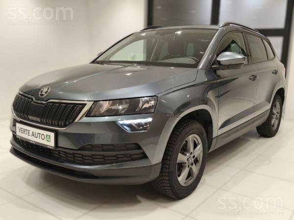 Grey Skoda Karoq 2018 in Riga, with an engine capacity of 1.60 L and mileage of 124 thousand km for 16990 €, photo 3 on AUTOMOTO.COM.LV