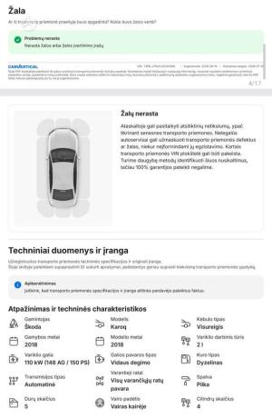 Серый Шкода Karoq 2018 в Ионава, объемом двигателя 2.00 л и пробегом 196 тыс. км за 16200 €, фото 47 на AUTOMOTO.COM.LV