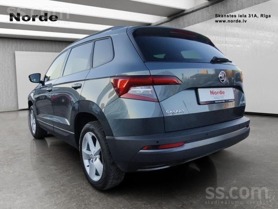 Pelēks Skoda Karoq 2018 Rīga, ar dzinēja tilpumu 1.60 L un nobraukumu 205 tūkst. km par 12490 €, foto 5 vietnē AUTOMOTO.COM.LV
