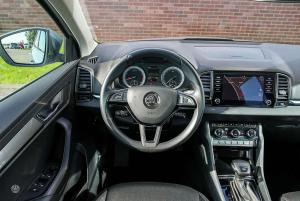Grey Skoda Karoq 2018 in Marijampole, with an engine capacity of 1.50 L and mileage of 211 thousand km for 12950 €, photo 13 on AUTOMOTO.COM.LV