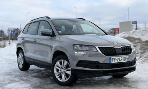 Grey Skoda Karoq 2019 in Taurage, with an engine capacity of 1.97 L and mileage of 170 thousand km for 13800 €, photo 2 on AUTOMOTO.COM.LV