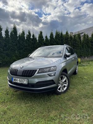 Grey Skoda Karoq 2019 in Ogre, with an engine capacity of 1.50 L and mileage of 100 thousand km for 16499 €, photo  on AUTOMOTO.COM.LV