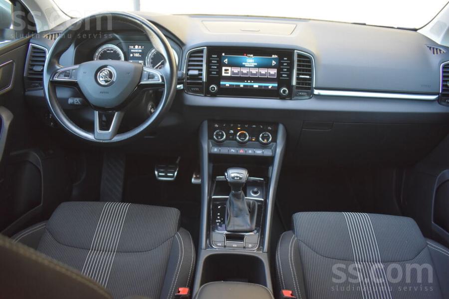 Grey Skoda Karoq 2019 in Talsi, with an engine capacity of 2.00 L and mileage of 83 thousand km for 17500 €, photo 8 on AUTOMOTO.COM.LV
