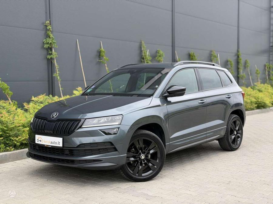 Pelēks Skoda Karoq 2019 Viļņa, ar dzinēja tilpumu 1.50 L un nobraukumu 196 tūkst. km par 16999 €, foto 1 vietnē AUTOMOTO.COM.LV