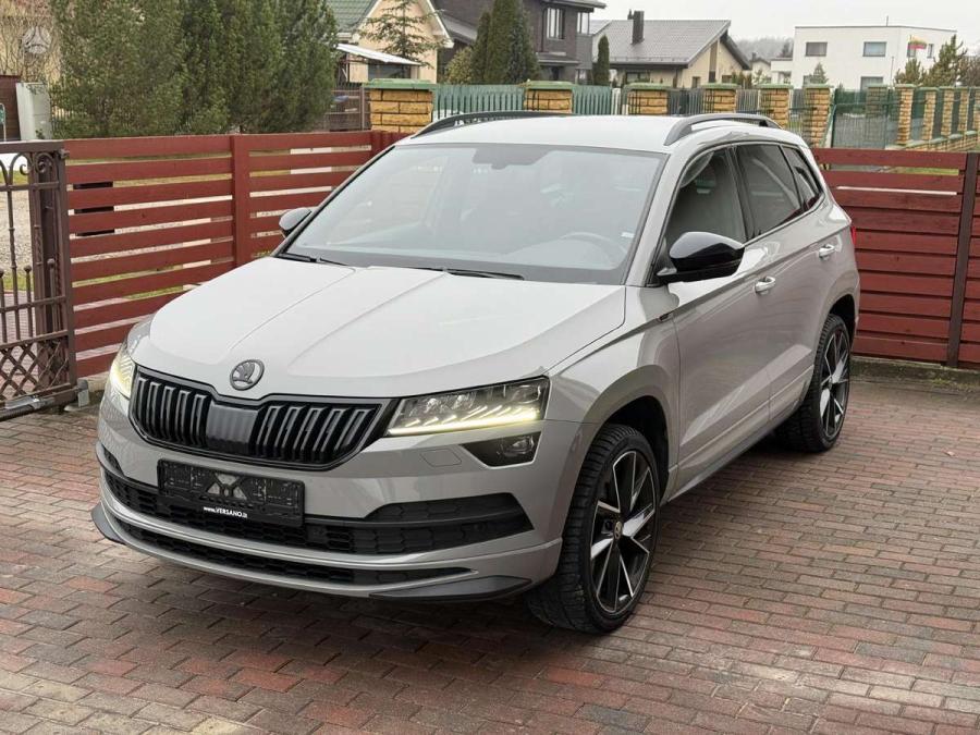 Grey Skoda Karoq 2020 in Siauliai, with an engine capacity of 1.50 L and mileage of 193 thousand km for 18290 €, photo 1 on AUTOMOTO.COM.LV