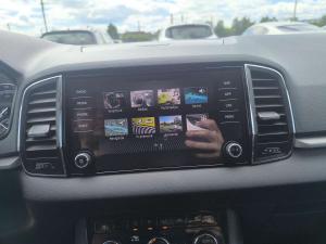 Grey Skoda Karoq 2020 in Panevezys, with an engine capacity of 1.97 L and mileage of 248 thousand km for 14500 €, photo 16 on AUTOMOTO.COM.LV