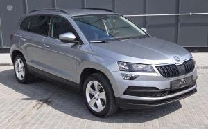 Pelēks Skoda Karoq 2020 Šauļi, ar dzinēja tilpumu 1.50 L un nobraukumu 217 tūkst. km par 15250 €, foto  vietnē AUTOMOTO.COM.LV