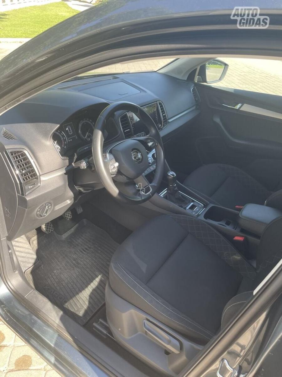 Grey Skoda Karoq 2020 in Vilkaviskis, with an engine capacity of 1.60 L and mileage of 187 thousand km for 14500 €, photo 8 on AUTOMOTO.COM.LV