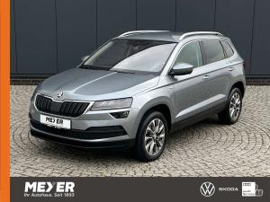 Pelēks Skoda Karoq 2021 Kauņa, ar dzinēja tilpumu 2.00 L un nobraukumu 55 tūkst. km par 25995 €, foto  vietnē AUTOMOTO.COM.LV