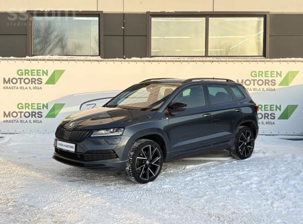Pelēks Skoda Karoq 2021 Rīga, ar dzinēja tilpumu 1.50 L un nobraukumu 61 tūkst. km par 23500 €, foto 1 vietnē AUTOMOTO.COM.LV